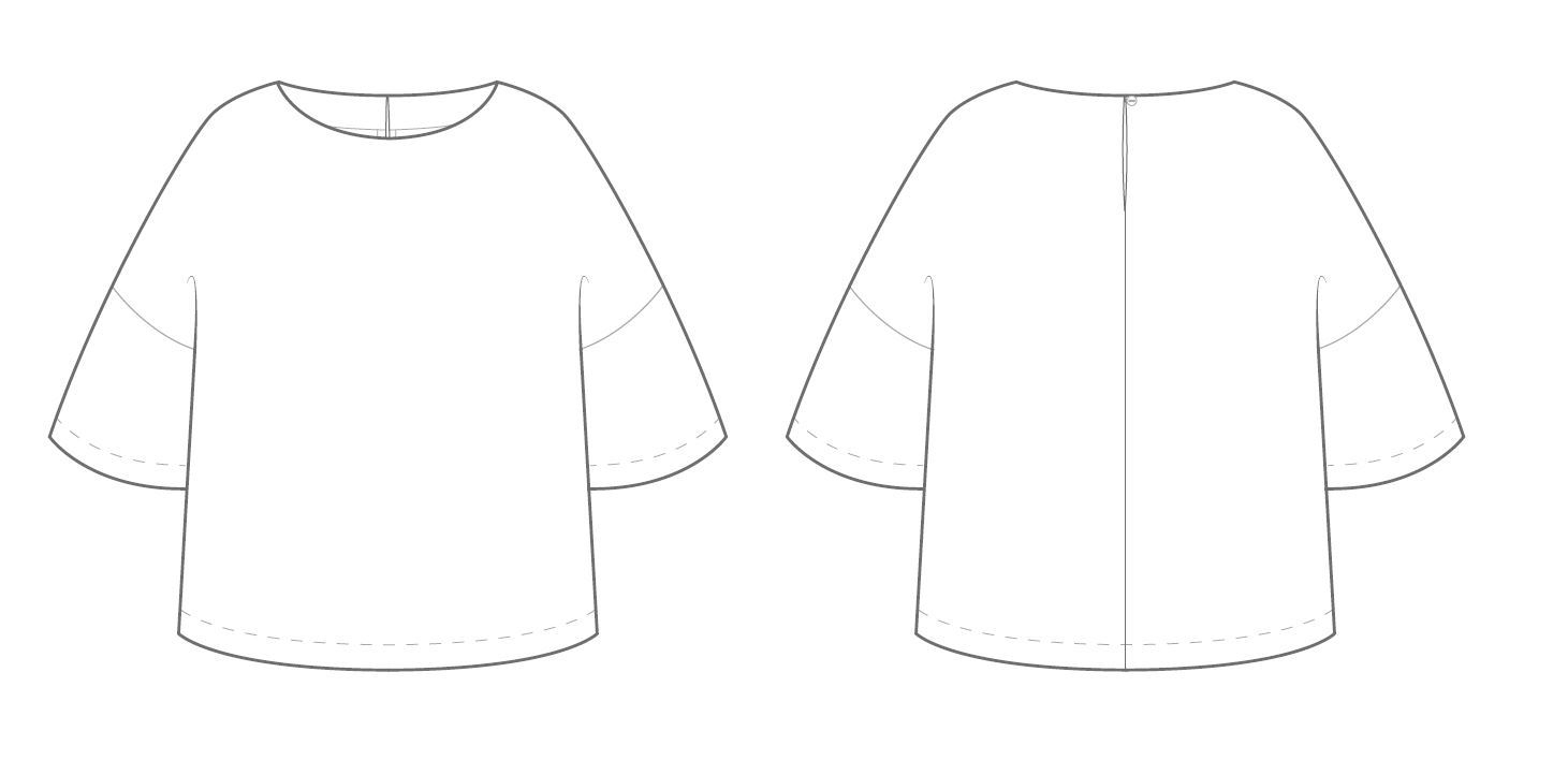 Digital Pattern – The Drop Sleeve Top – The Avid Seamstress