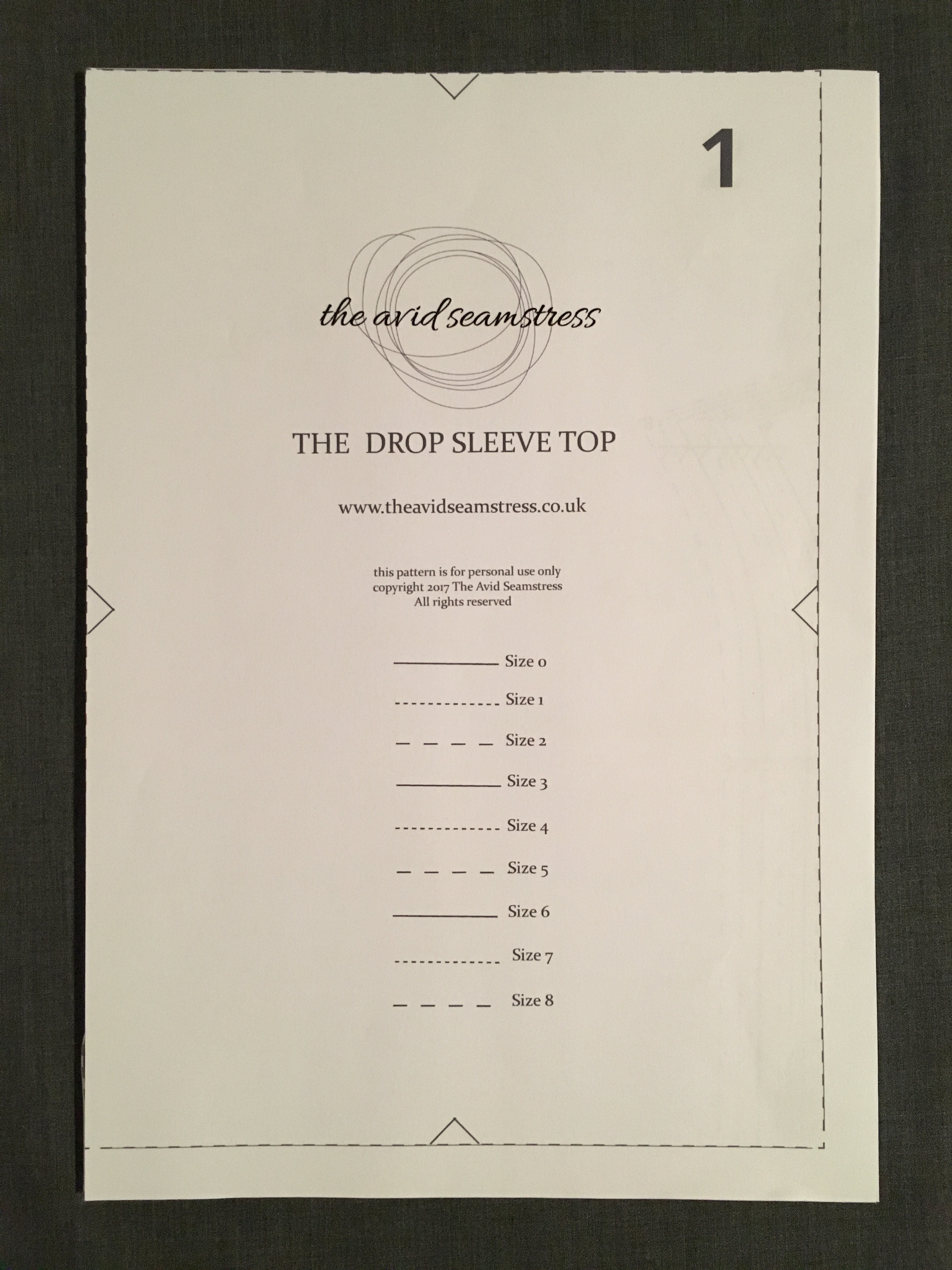 Digital Pattern – The Drop Sleeve Top – The Avid Seamstress