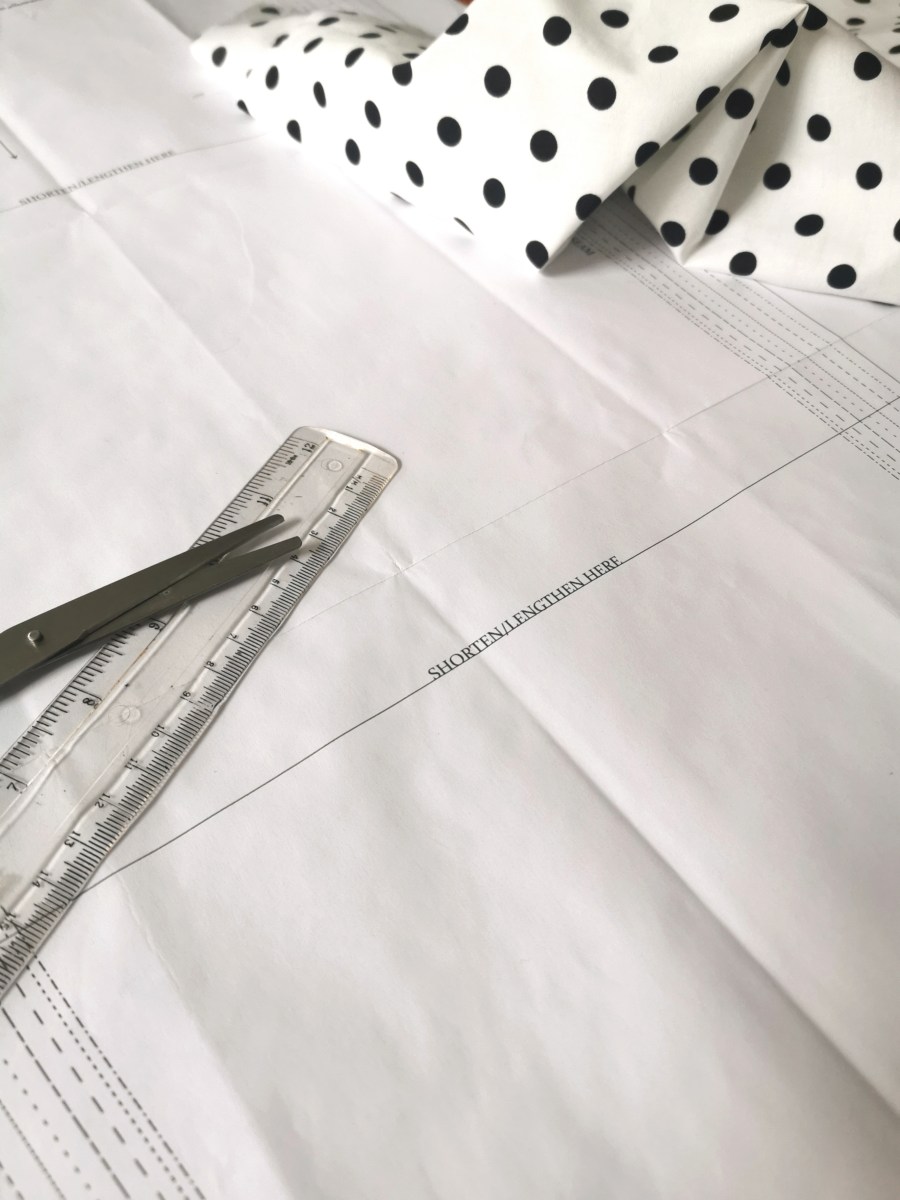 Beginner sewing series: How to lengthen and shorten a pattern piece ...