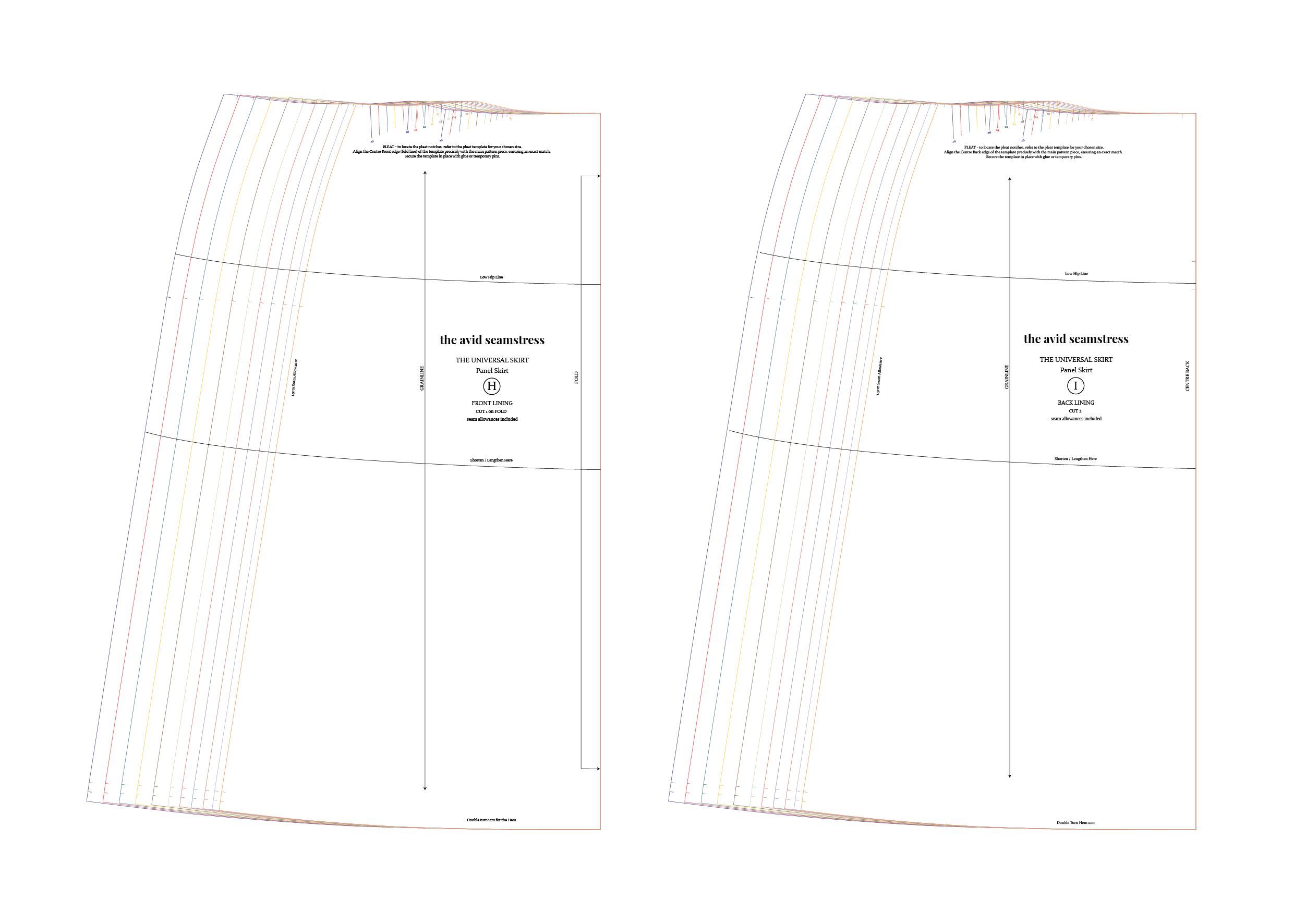 The Universal Skirt – How To Use The Pleat Guides – The Avid Seamstress